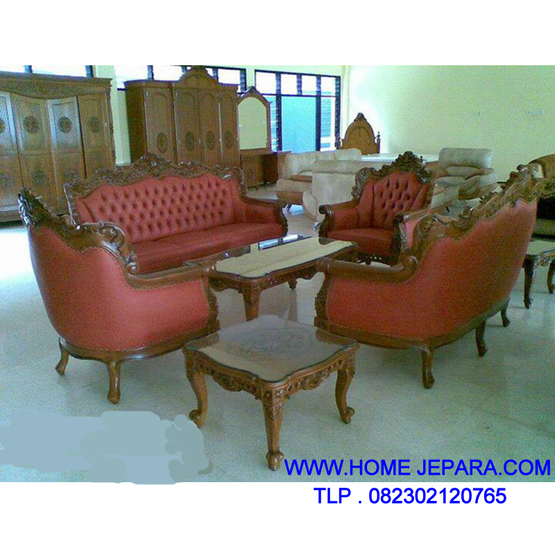 SOFA KAYU JATI NATURAL | Home Jepara