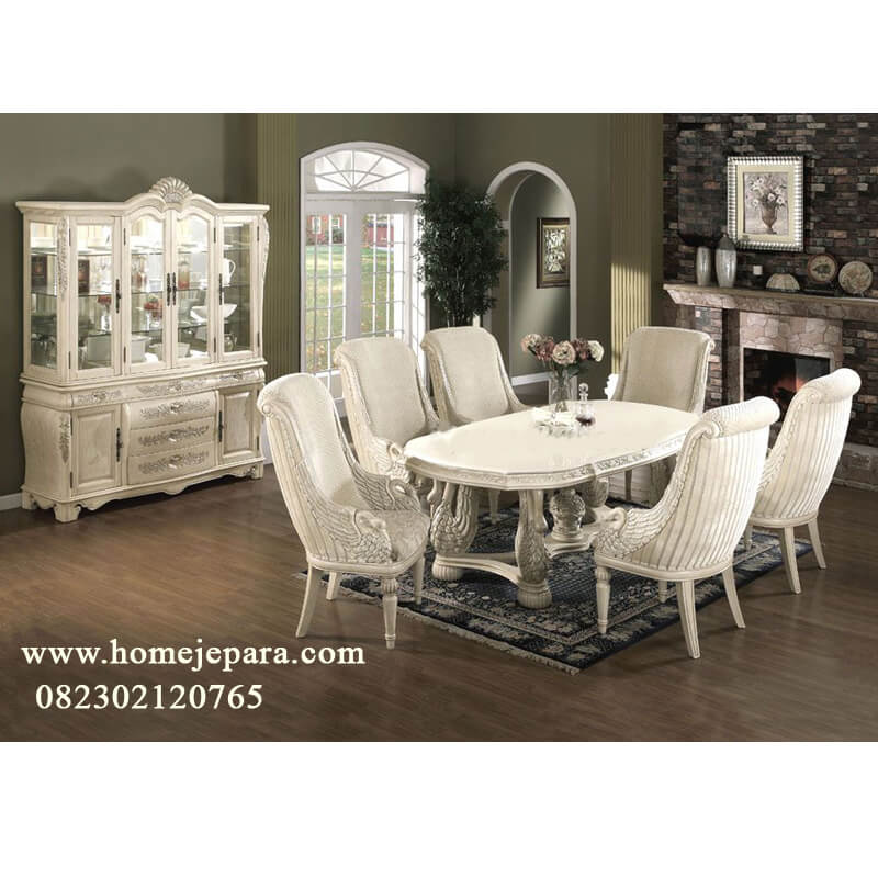 Set Meja Makan Ukir Angsa | Furniture Jepara | Toko Furniture online ...